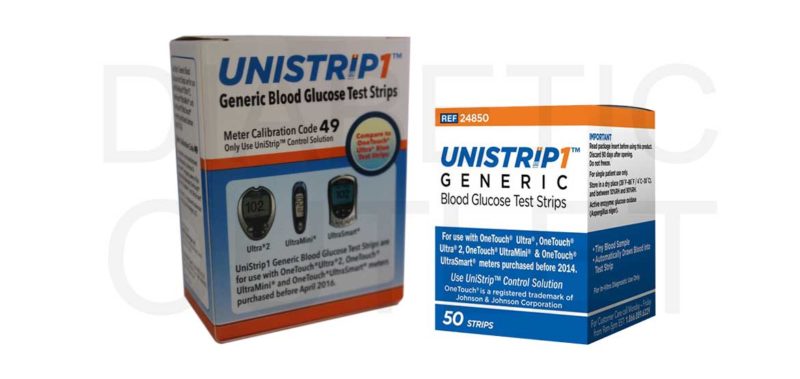 UNISTRIP1 GLUCOSE TEST STRIPS NEW VS. OLD PACKAGING - Diabetic Outlet