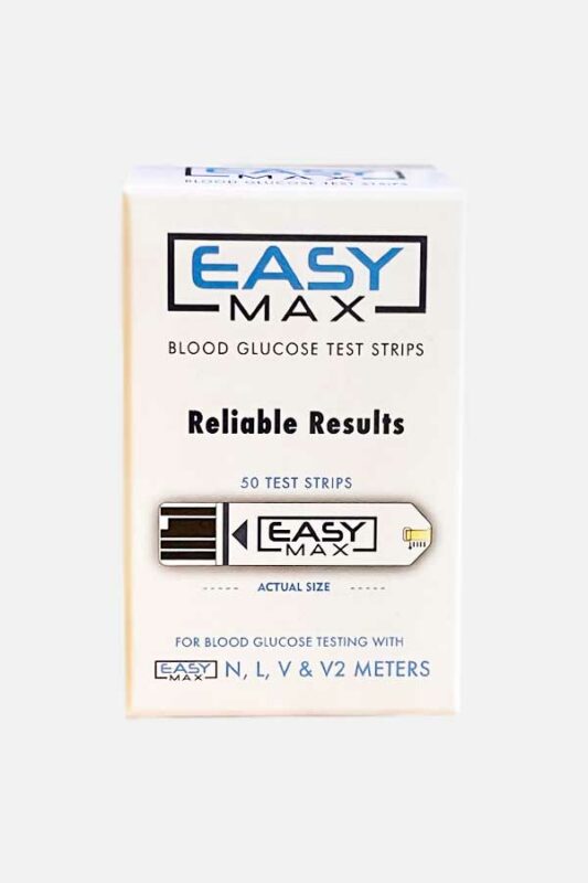 EasyMax Test Strips 50ct. - Diabetic Outlet
