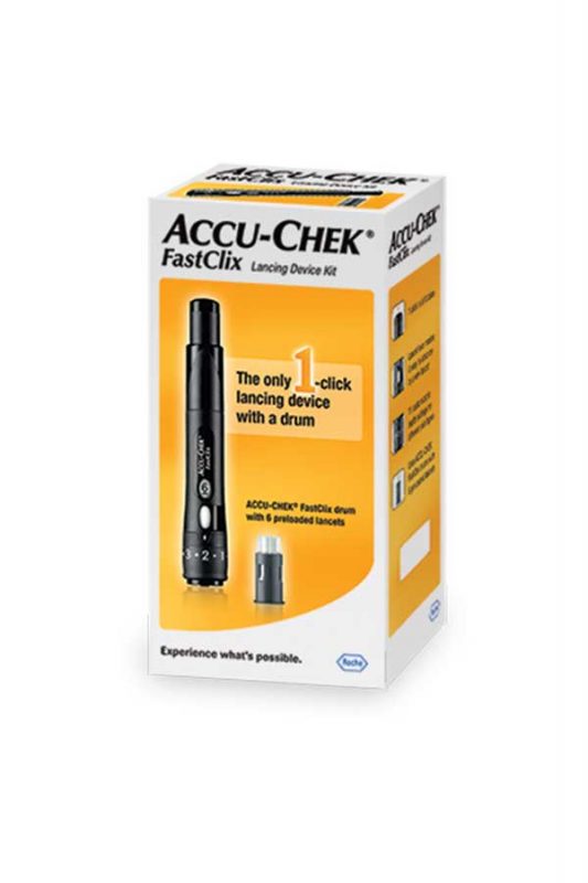Accu-Chek FastClix Lancing Device Kit | Includes 1 Drum of 6 Lancets ...