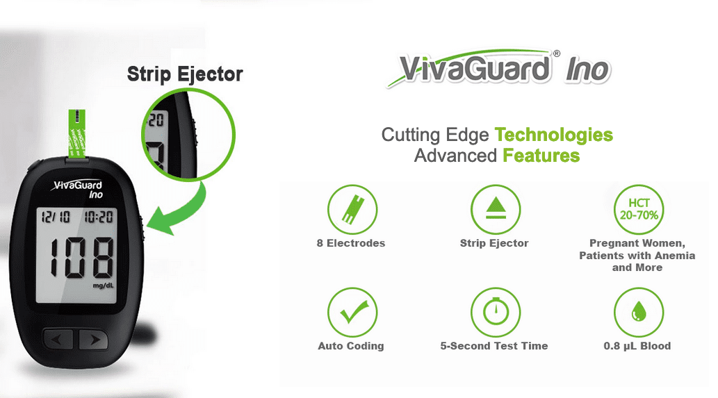 VIVAGUARD INO TEST STRIPS 50ct. - Diabetic Outlet