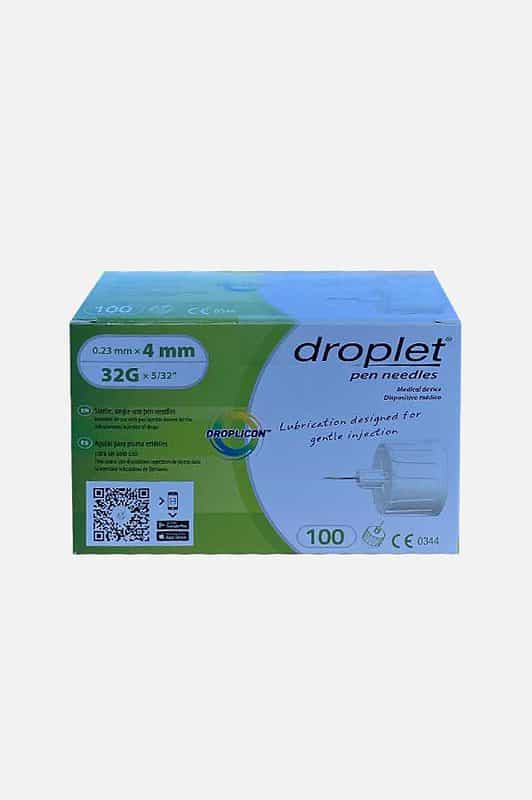 Droplet Insulin Pen Needles 100ct. - Diabetic Outlet
