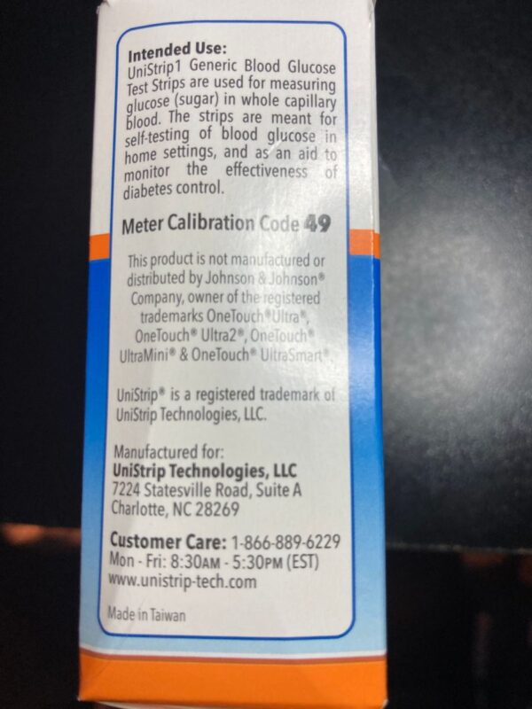 UNISTRIP TEST STRIPS 50 COUNT - DIABETIC OUTLET