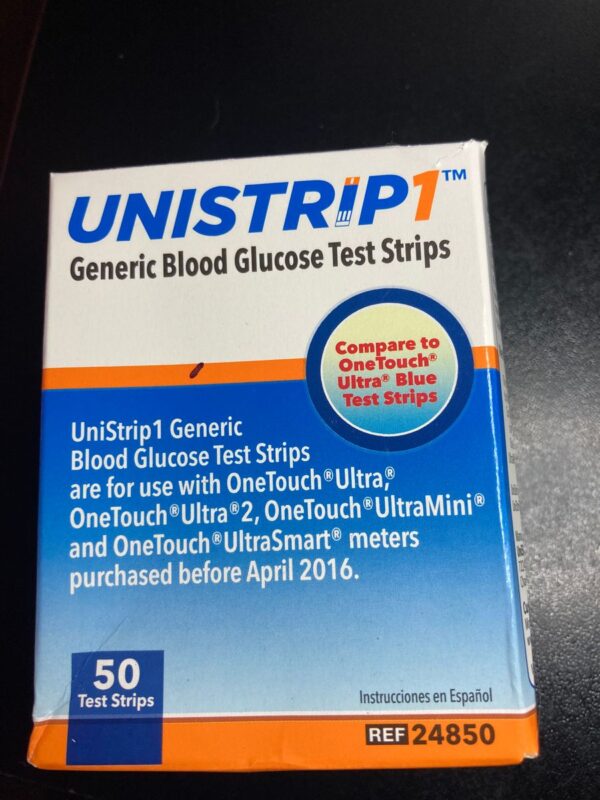 UNISTRIP TEST STRIPS 50 COUNT - DIABETIC OUTLET