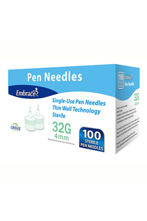 Embrace Insulin Pen Needles 100ct. - Diabetic Outlet